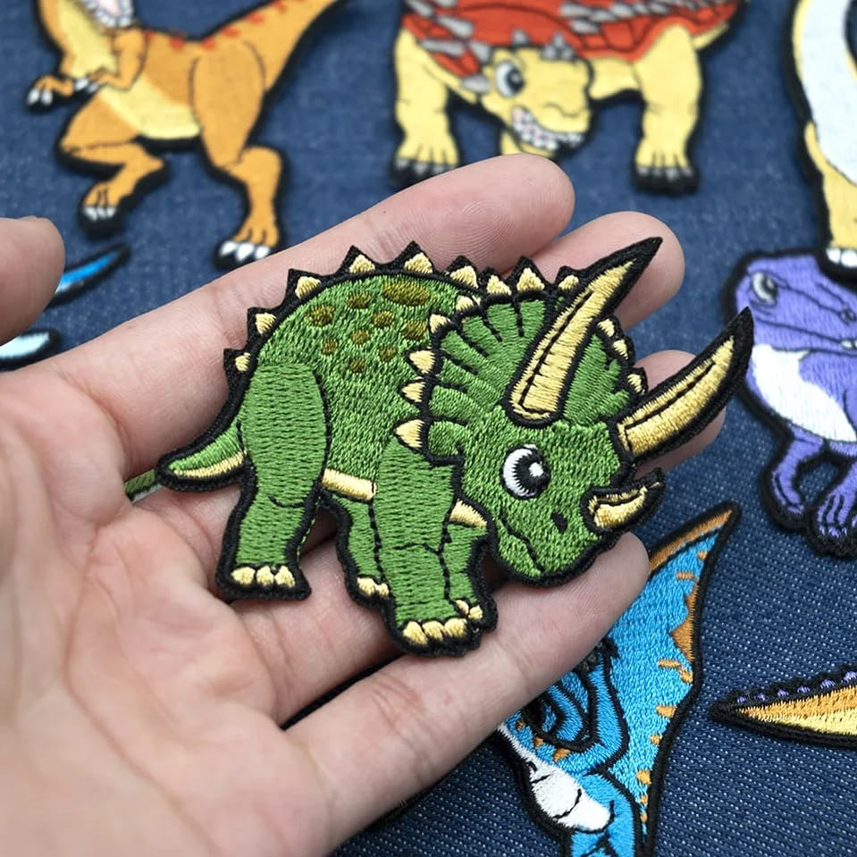 Dinosaur Jurassic Embroidered Iron-On Patch — Patches "R" Us