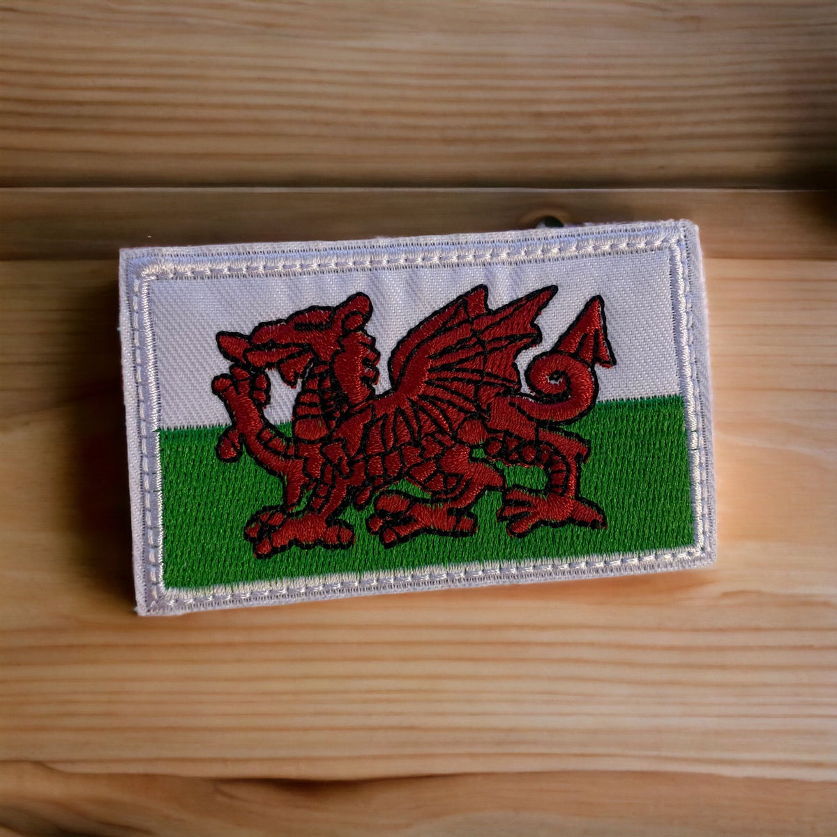Wales Flag Football 8cm Embroidered Patch — Patches "R" Us