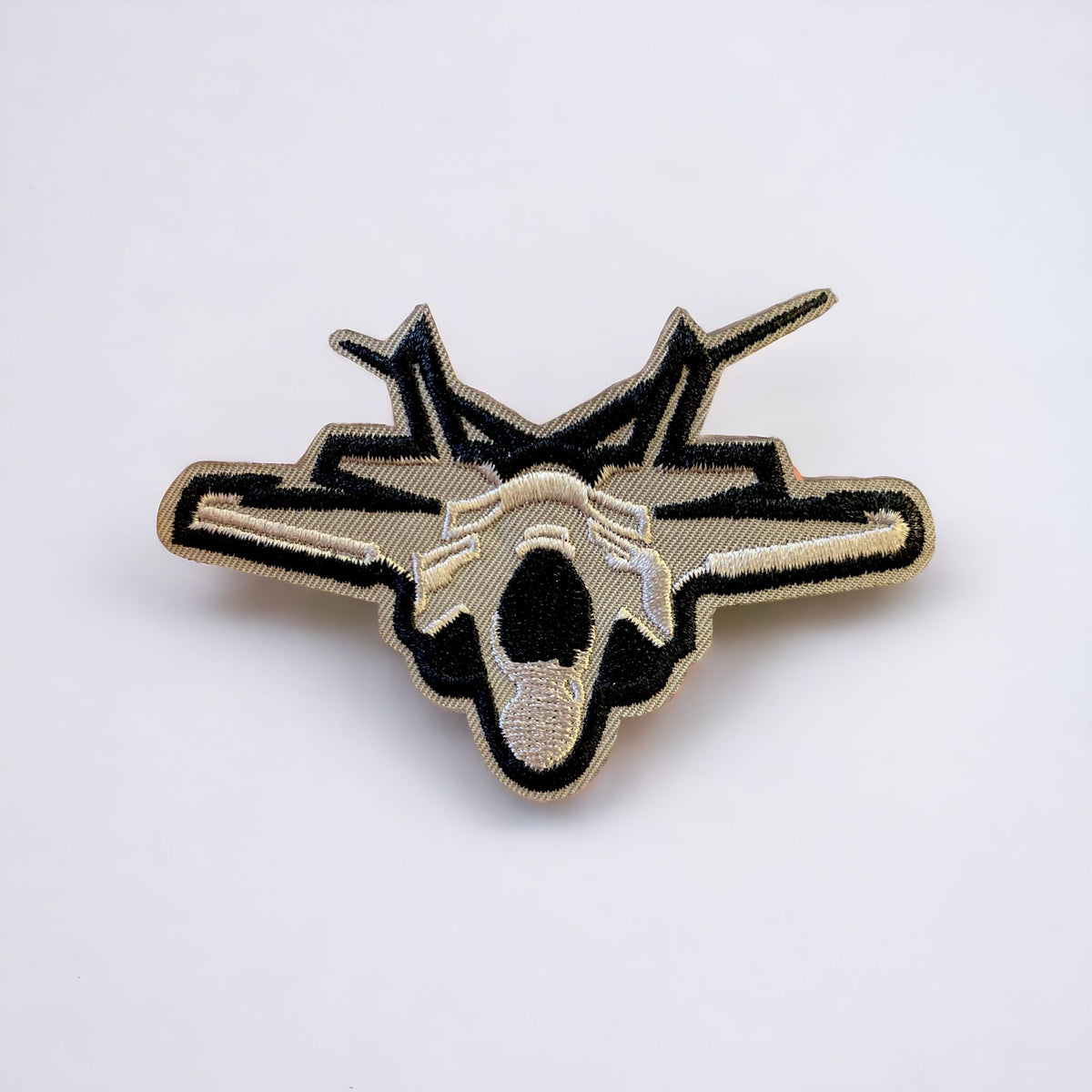 Space Jet Embroidered Iron-On Patch — Patches "R" Us