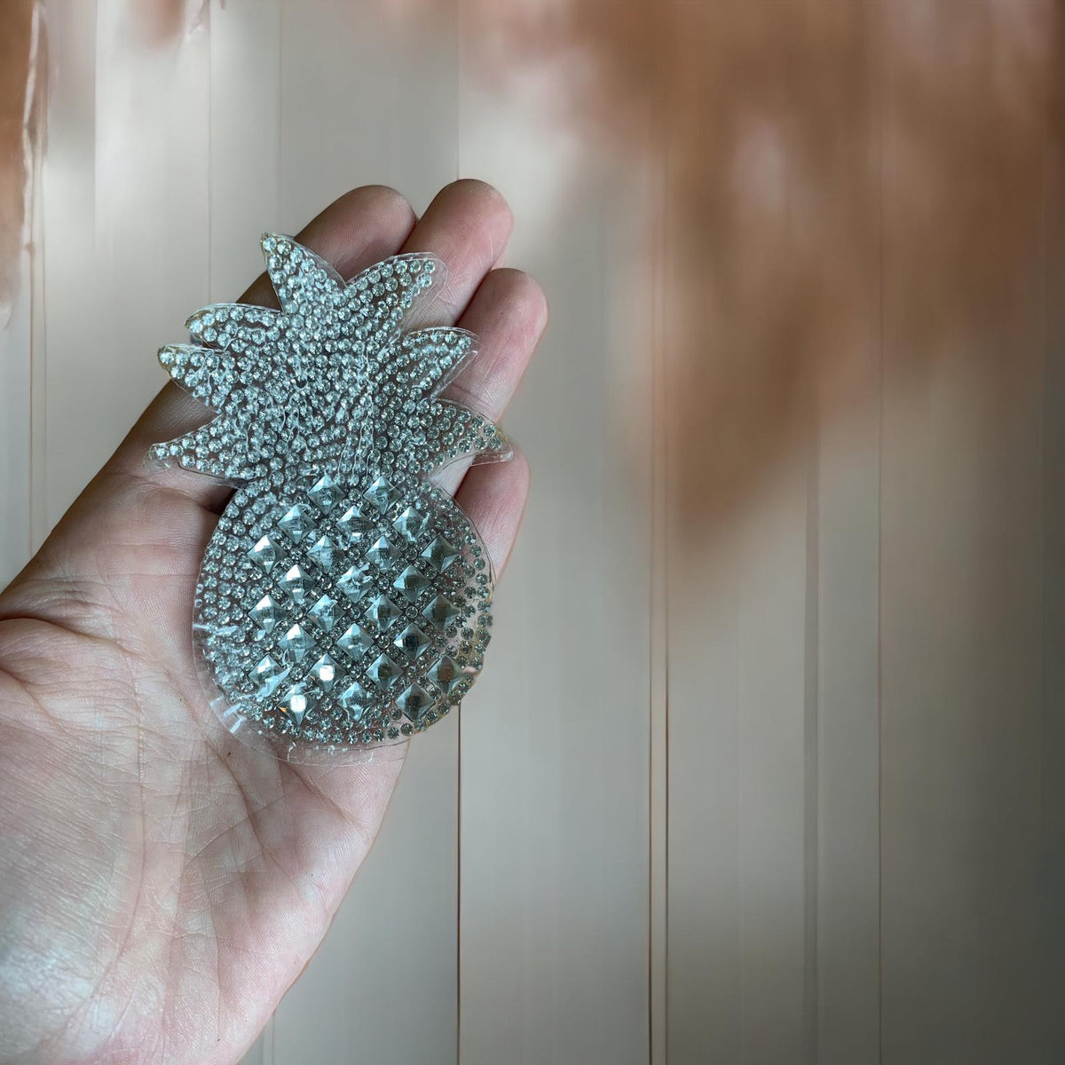 Rhinestone Pineapple Fruit Iron-On Patches — Patches "R" Us