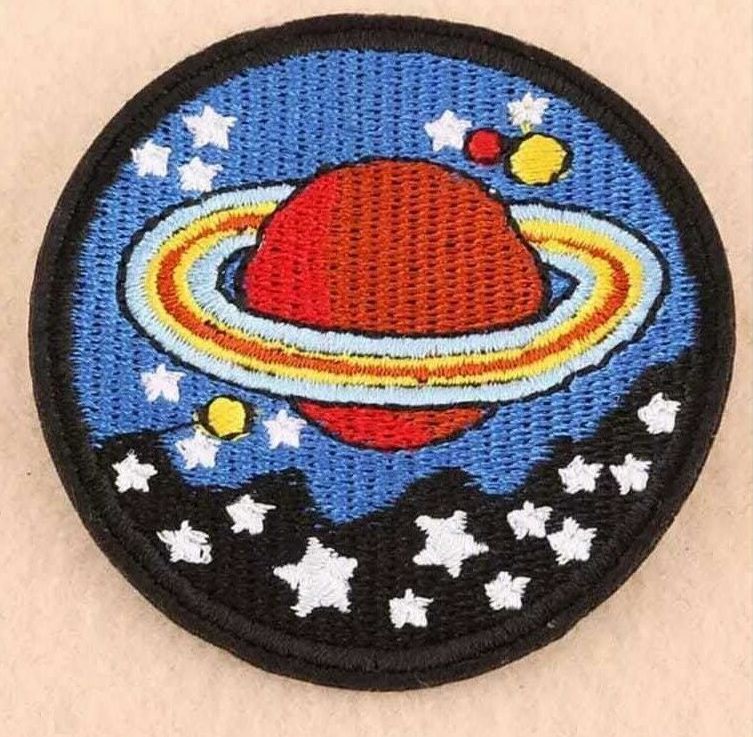 Red Planet Embroidered Iron-On Patch — Patches "R" Us
