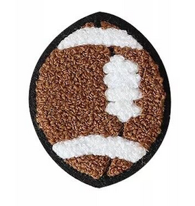 Sports Balls Chenille 6cm Iron-On Patches — Patches "R" Us