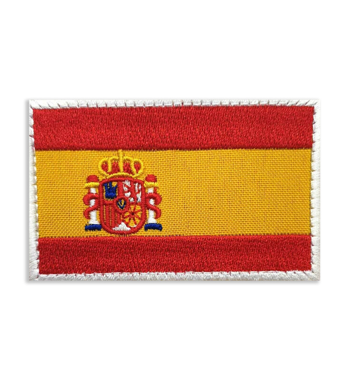 Spain Flag Football 8cm Embroidered Patch — Patches "R" Us