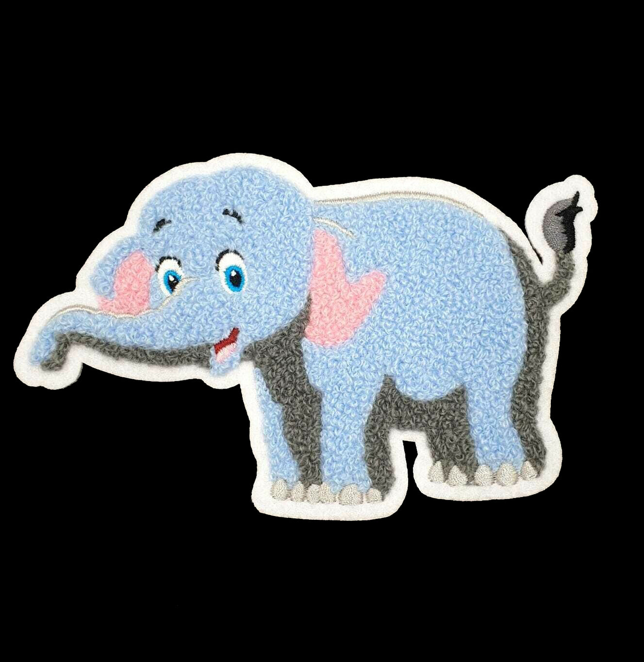 Chenille Kids Patches: Bear, Giraffe, Elephant — Patches "R" Us