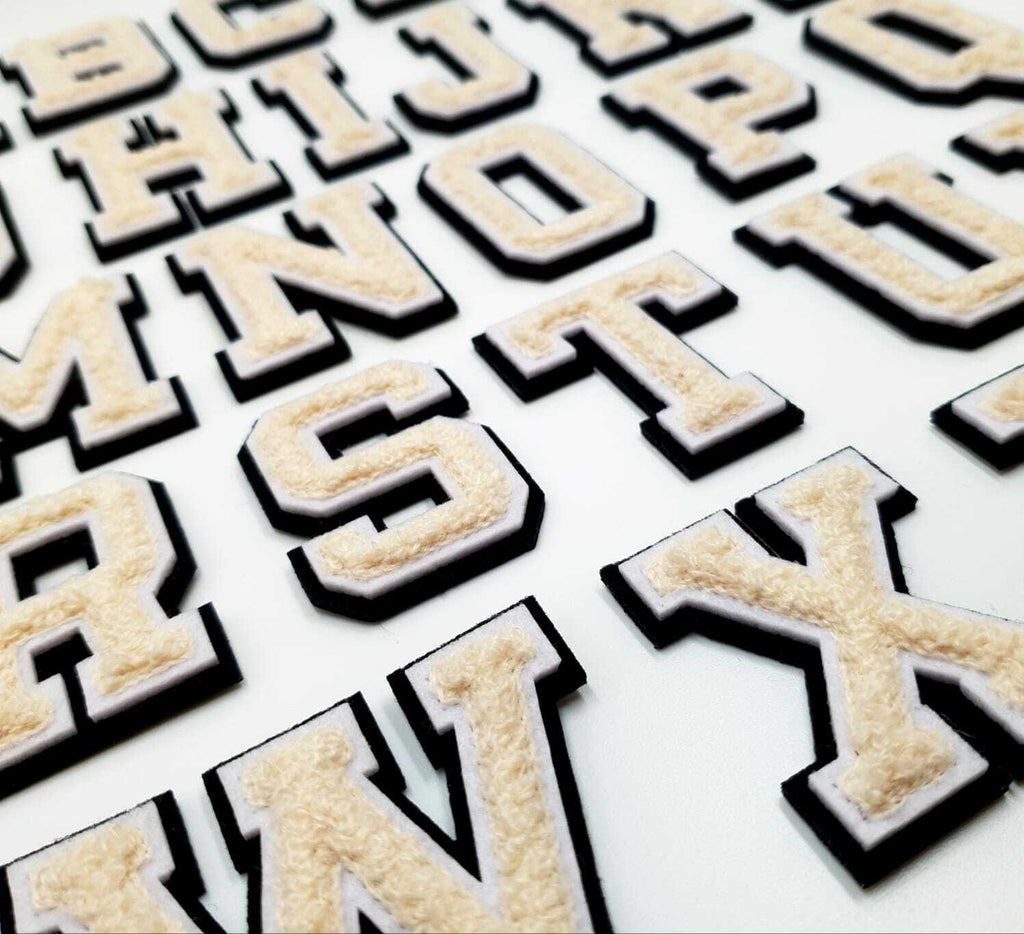 Chenille Patches with Stylish Patch Letter Collection — Patches "R" Us